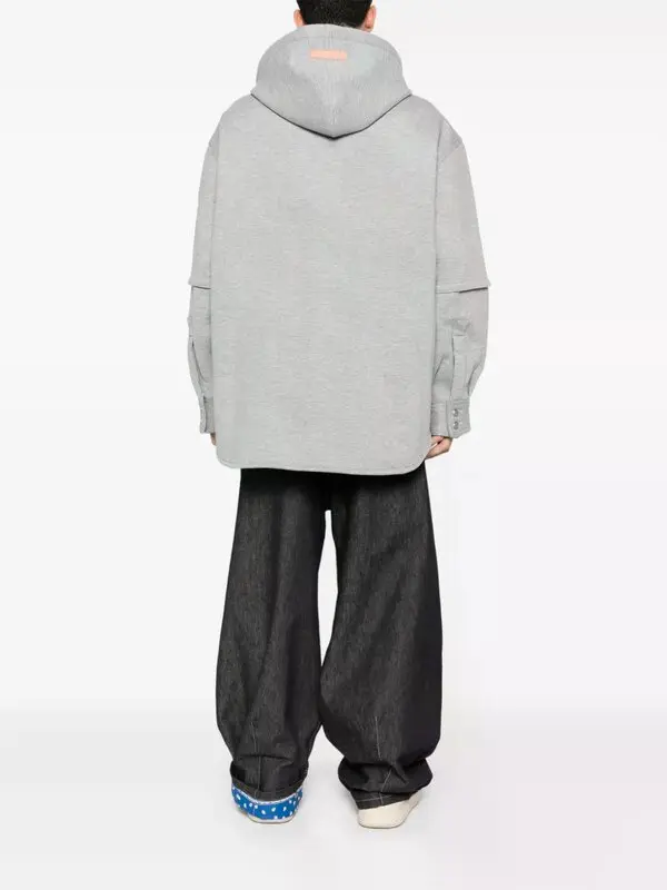 PDF Hooded Jacket With Logo Detail