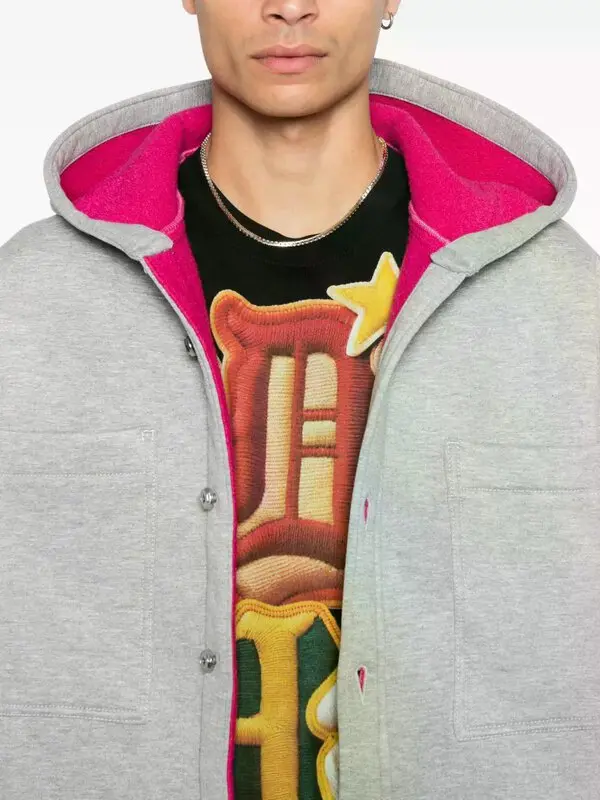 PDF Hooded Jacket With Logo Detail