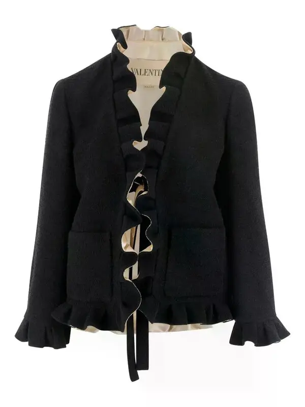 Valentino Garavani Ruffle Detailed Jacket