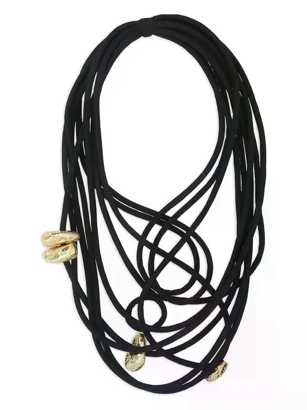 MARIA CALDERARA Multiple-strands Necklace - Black