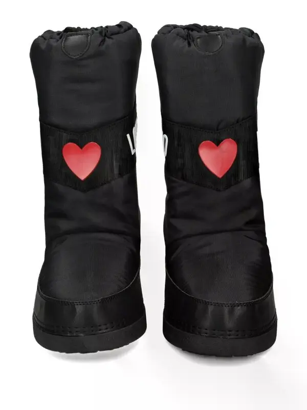 Moschino Logo Heart Snow Boots