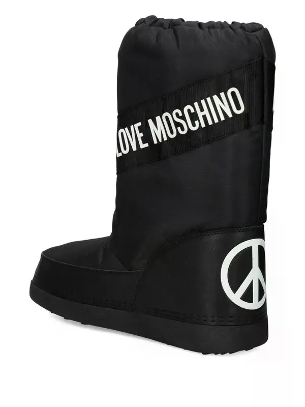 Moschino Logo Heart Snow Boots
