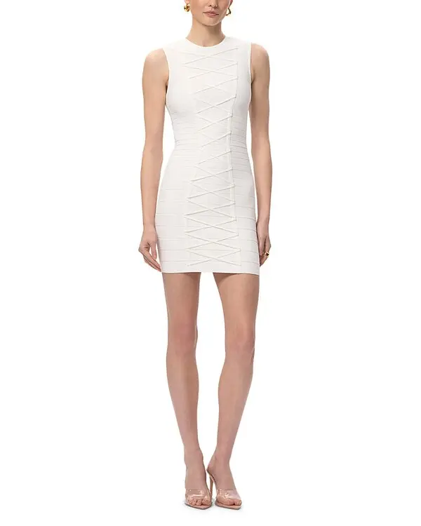 Herve Leger The Julie Dress - Alabaster
