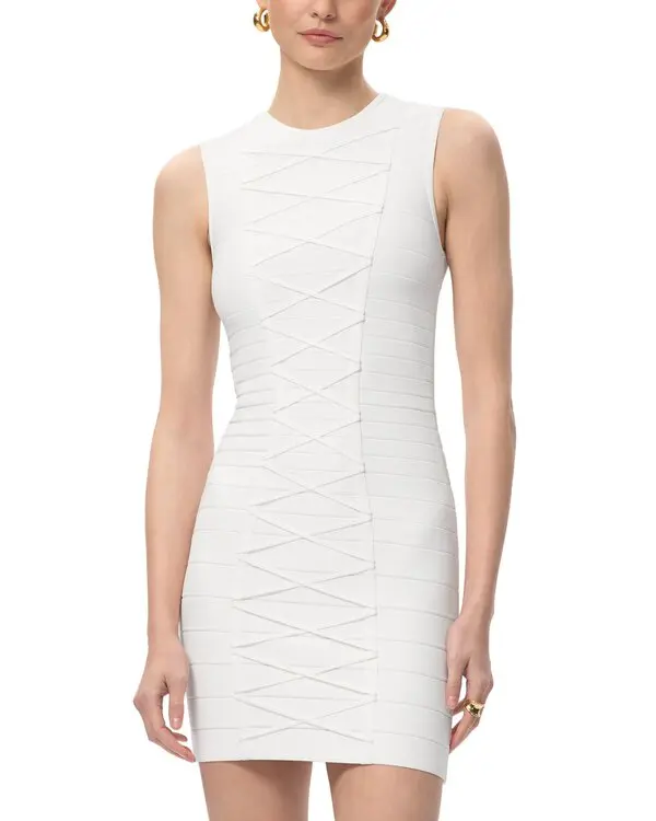 Herve Leger The Julie Dress - Alabaster