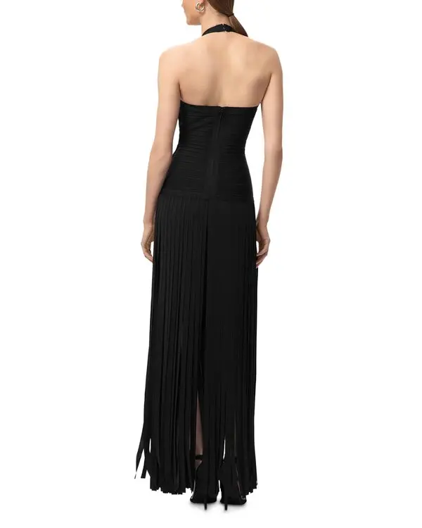 Herve Leger Scarlet Bandage Gown - Black