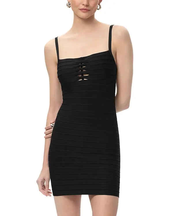 Herve Leger The Emerson Mini Dress - Black