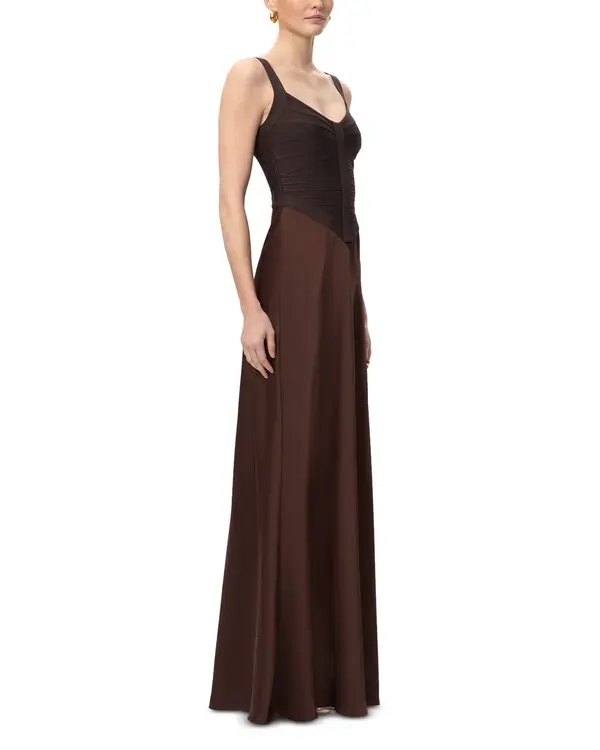 Herve Leger The Samantha Gown - Walnut