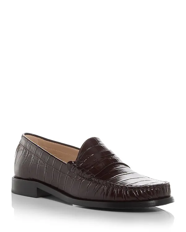 STUART WEITZMAN Embossed Loafers