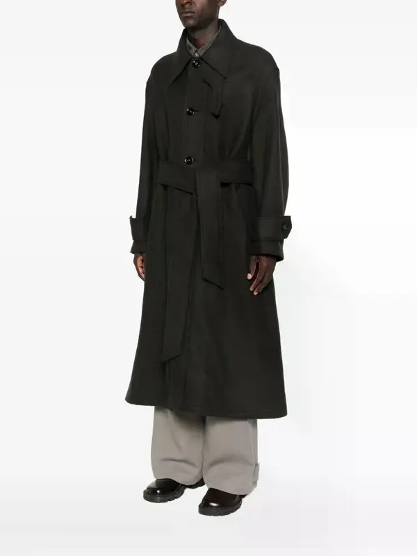 AMI Paris Virgin Wool Single-breasted Coat