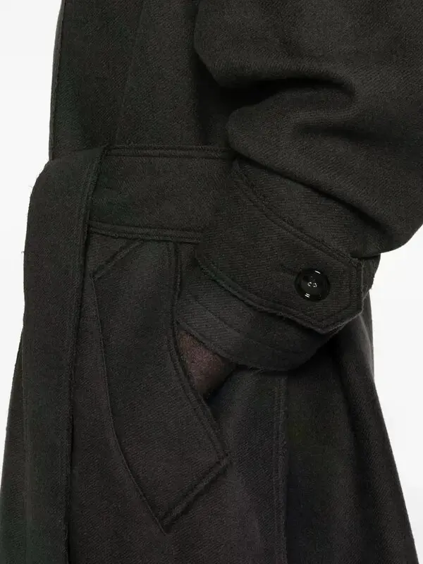 AMI Paris Virgin Wool Single-breasted Coat