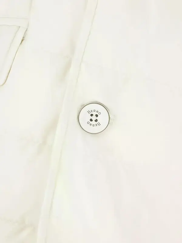 Herno Button-fastening Padded Jacket - White