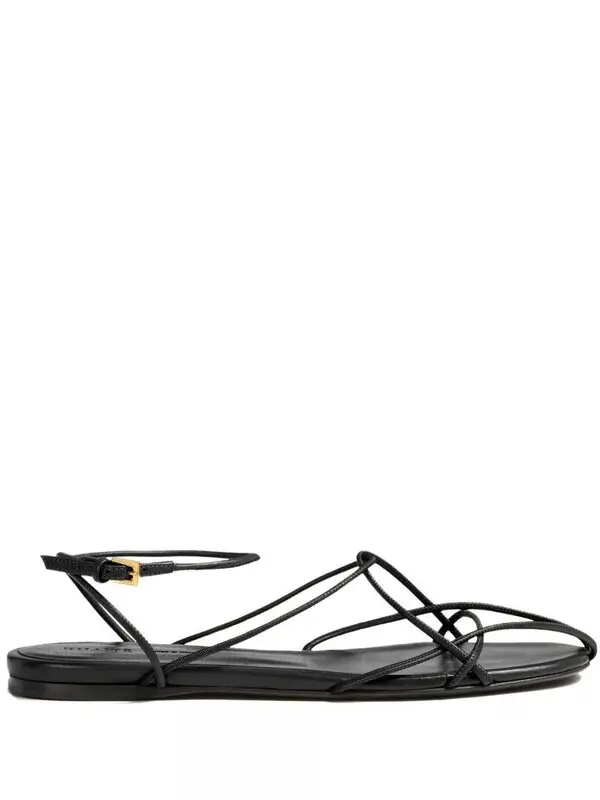 Khaite Loulou Lace-up Sandals - Black
