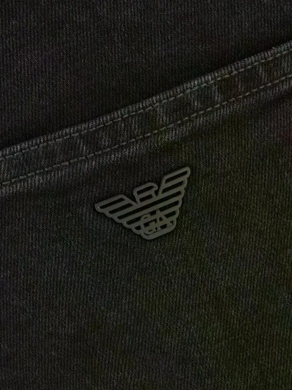 Emporio Armani Logo-plaque Jeans - Grey