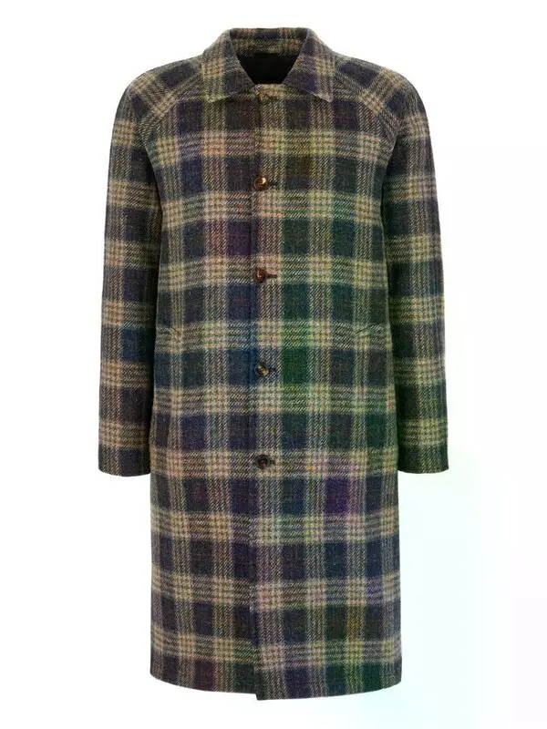 KIRED Checked Wool Reversible Coat