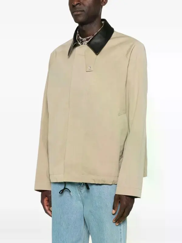 Studio Nicholson Contrast-collar Zip-up Jacket