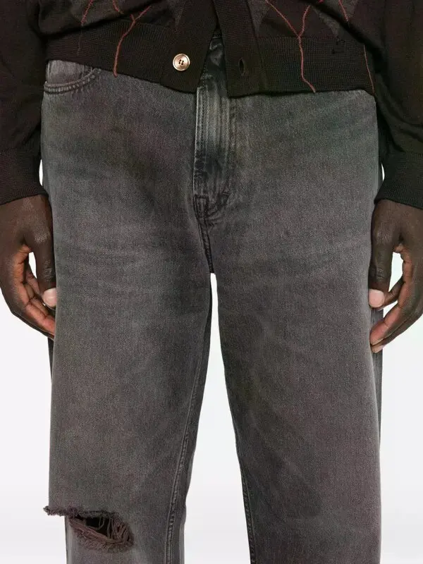 Our Legacy Third Cut Distressed-detail Jeans - Grey