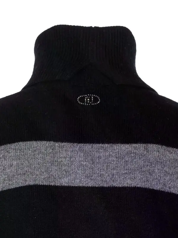 Liu Jo Striped Wool Sweater - Grey