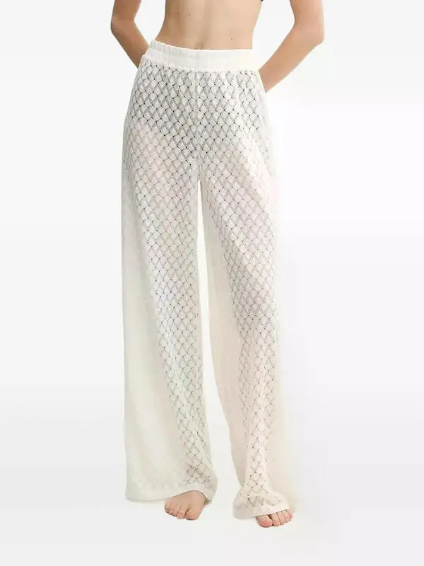 Melissa Odabash Crochet-pattern Trousers