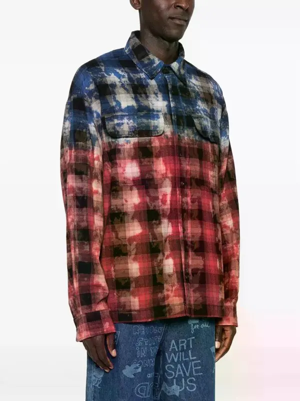 Palm Angels Checked Shirt - Red