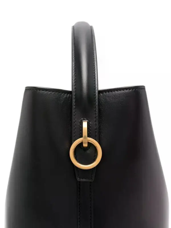 Saint Laurent Le 37 Leather Bucket Bag - Black