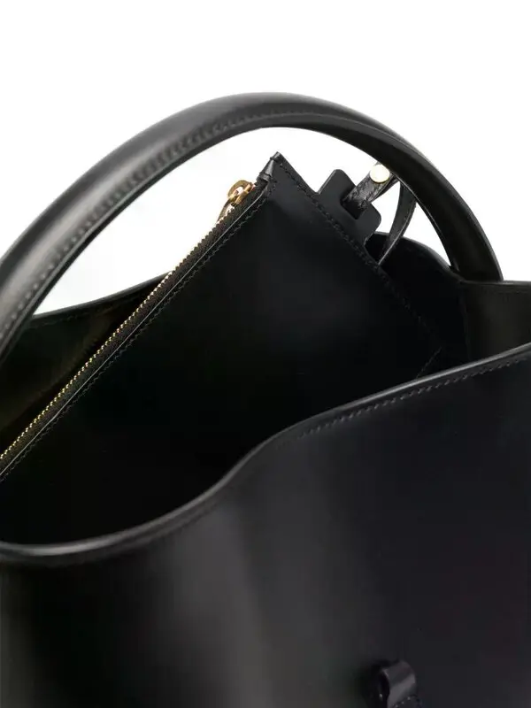 Saint Laurent Le 37 Leather Bucket Bag - Black