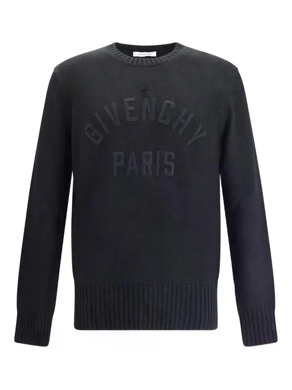 Givenchy Embossed-logo Crew-neck Sweater