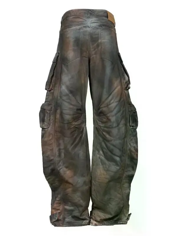 Attico Multi-pocket Palazzo Pants - Grey