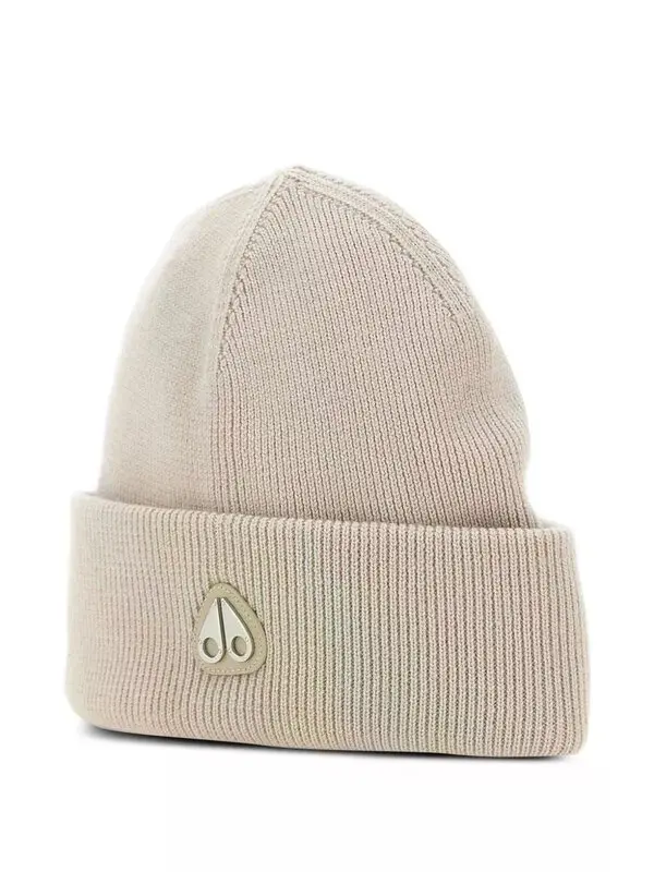 Moose Knuckles Ribbed Beanie - Neutrals