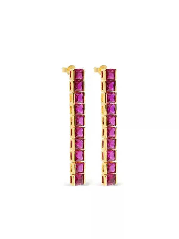 IZABEL DISPLAY Tennis-style Stud Earrings - Gold