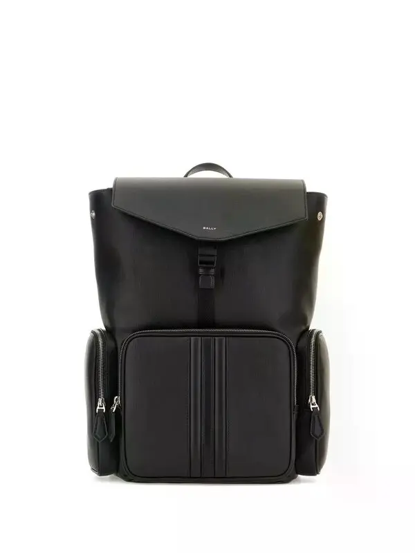 Bally Zaini Flap-pocket Backpack - Black
