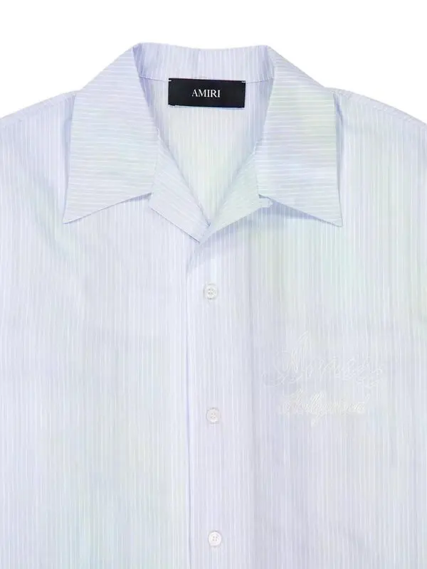 Amiri Starburst Striped Camp-collar Shirt