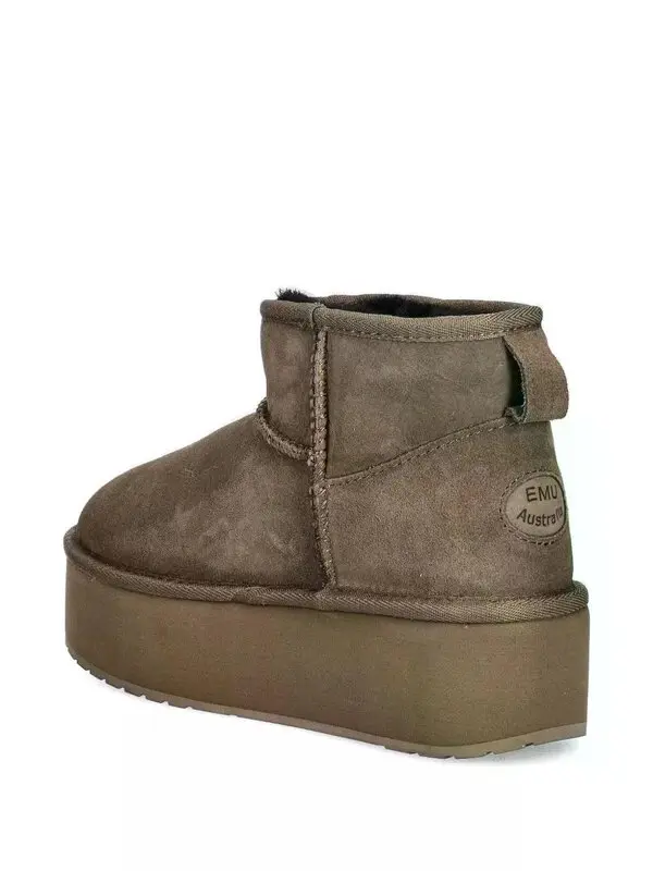 EMU AUSTRALIA Platform Suede Ankle Boots - Brown