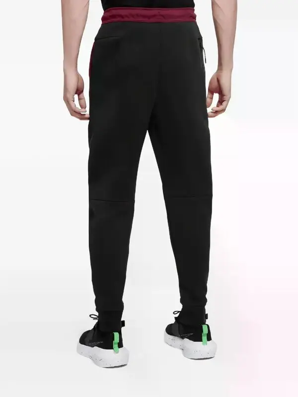 Nike Tech Fleece Panelled Track Pants - Red