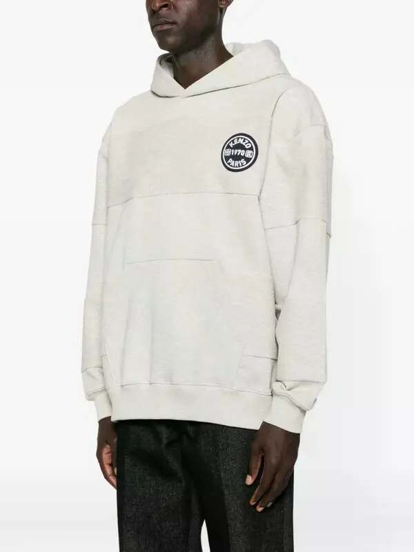 Kenzo Logo-patch Long-sleeve Hoodie
