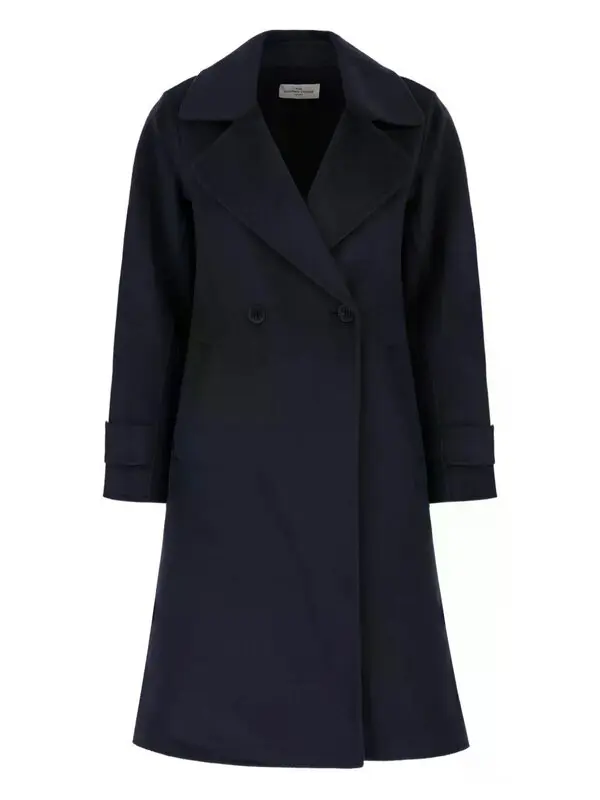 THE DYNAMIS STUDIO Double-breasted Wool Coat - Blue