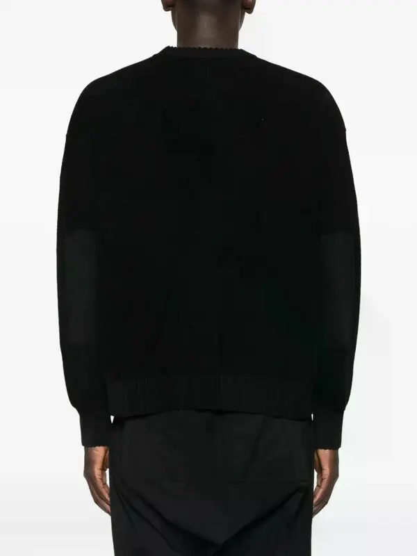 Y3 Ribbed Crew-neck Sweater