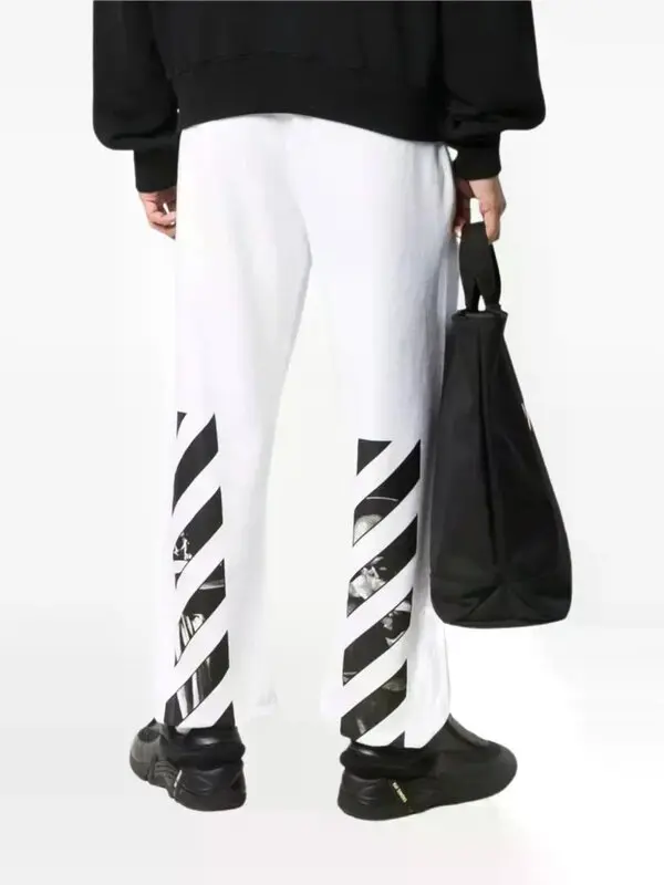Off-White Diagonal Helvetica Track Pants