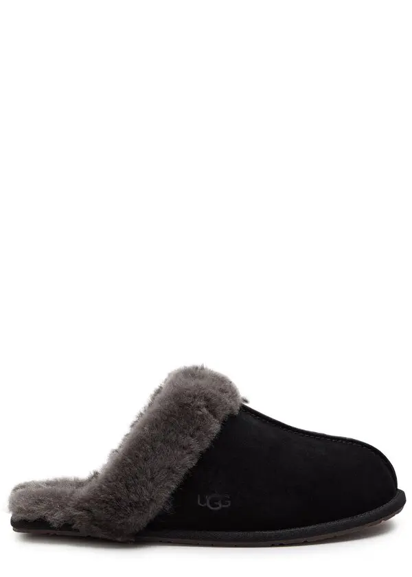 UGG Scuffette Ii Suede Slippers - Black Grey