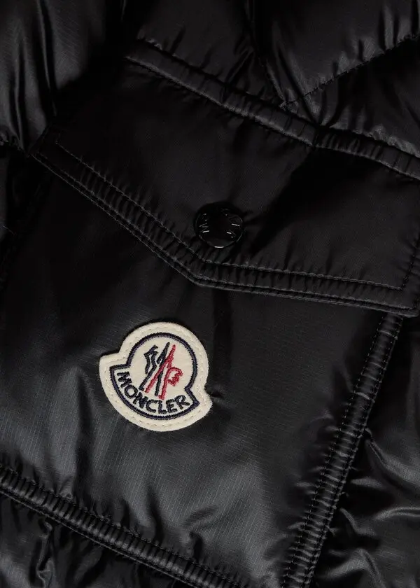 Moncler Quilted Hooded Shell Jacket - Black