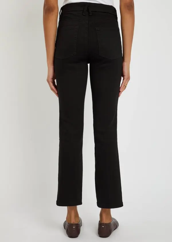 Good American Slim Straight-leg Cropped Jeans
