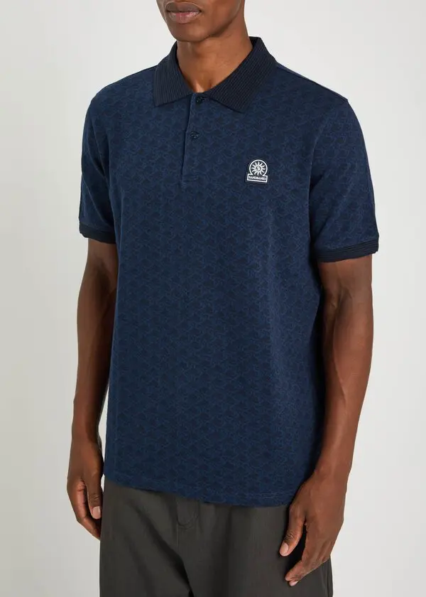 SANDBANKS Logo-monogrammed Cotton Polo Shirt - Navy