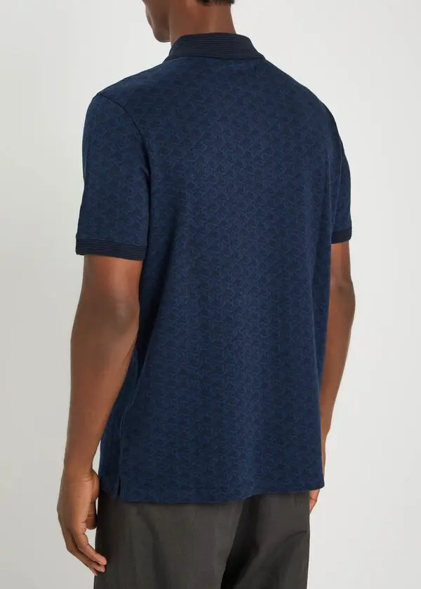SANDBANKS Logo-monogrammed Cotton Polo Shirt - Navy