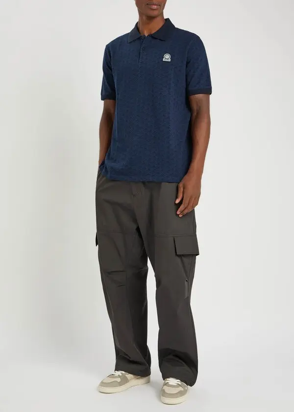 SANDBANKS Logo-monogrammed Cotton Polo Shirt - Navy