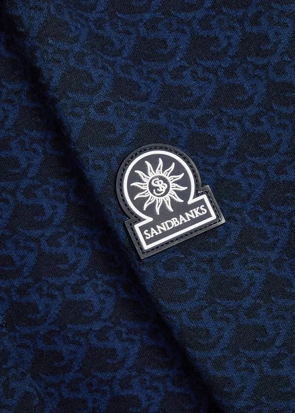 SANDBANKS Logo-monogrammed Cotton Polo Shirt - Navy