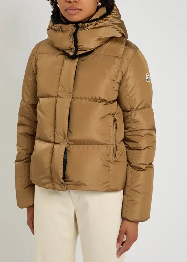Moncler Castelnou Quilted Hooded Shell Jacket