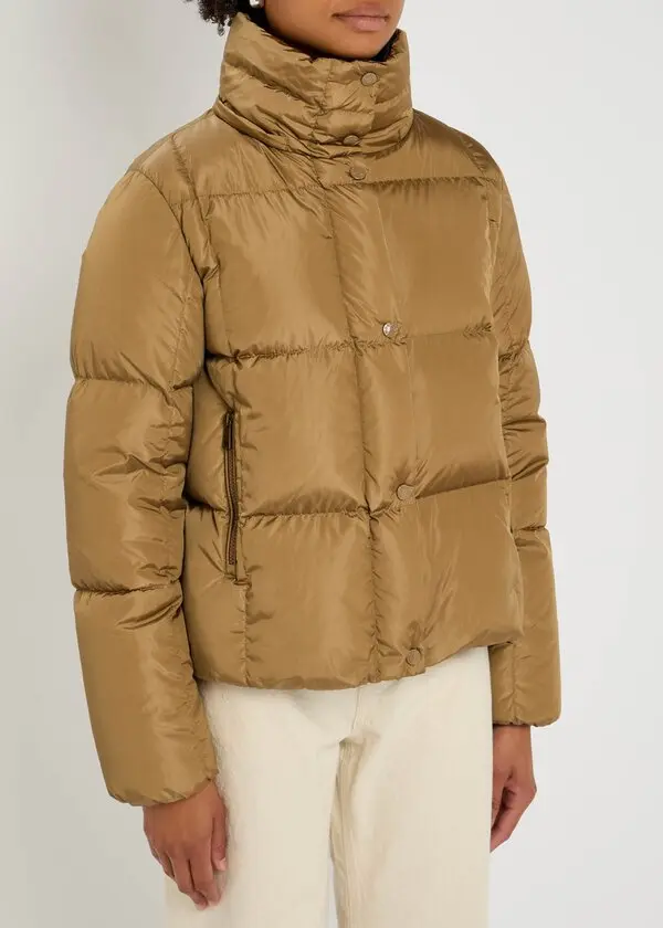 Moncler Castelnou Quilted Hooded Shell Jacket