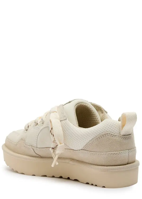 UGG Lowmel Quilted Suede Sneakers - Natural