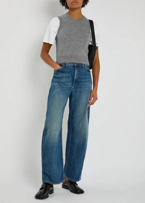 NILI LOTAN Cashmere Round-neck Vest