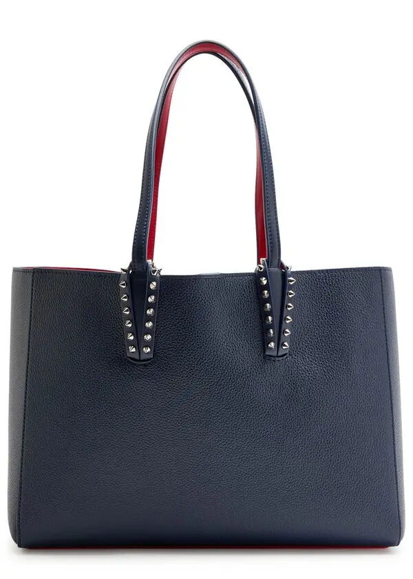 CHRISTIAN LOUBOUTIN Cabata Small Leather Tote - Navy