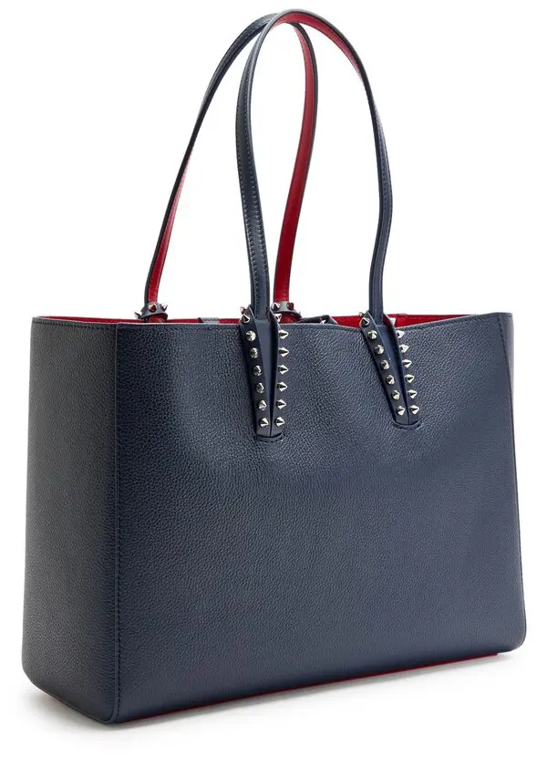 CHRISTIAN LOUBOUTIN Cabata Small Leather Tote - Navy